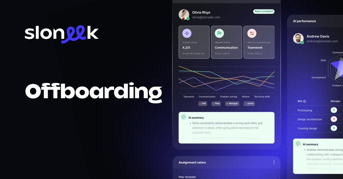 Offboarding - seamless termination of employment relationship | Sloneek